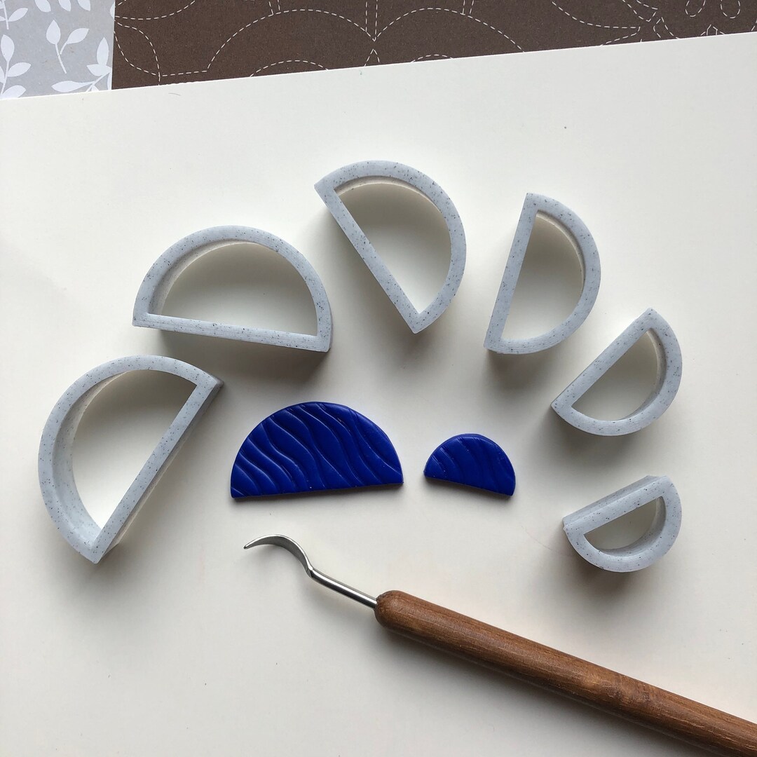 Half Circle Shape Cutter Set Made for Use With Polymer Clay - Etsy