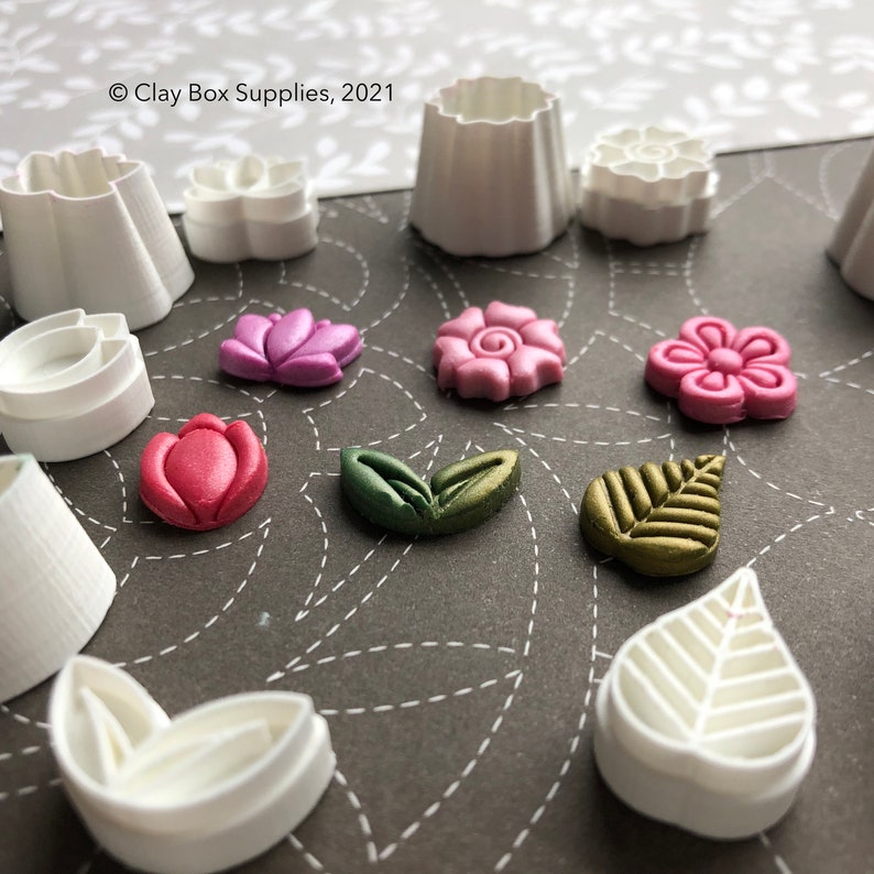 Tiny Flower set 2 Stamps and Cutters Made for Use With - Etsy