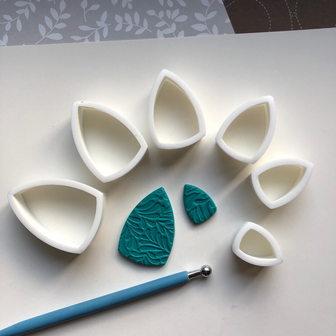 Shield Shape Cutter Set for Polymer Clay – Set of 6 Tapered Edge ...