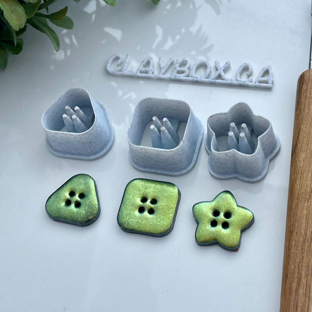 Button Cutters # 3 - Set of Three - Made for Use With Polymer Clay - Etsy