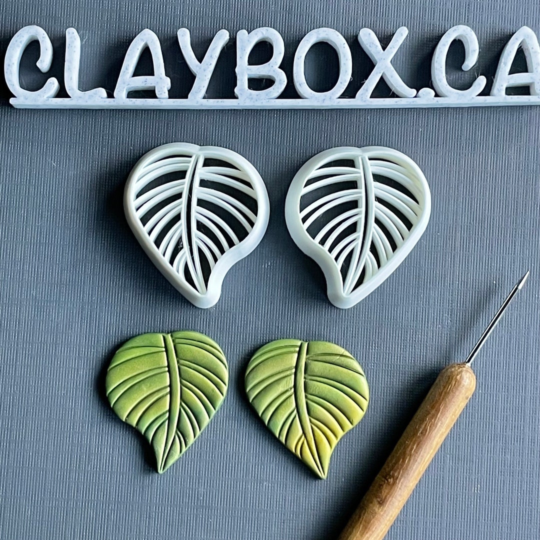 Tropical Leaf Cutter Pair – 3D Printed for Polymer Clay - Etsy