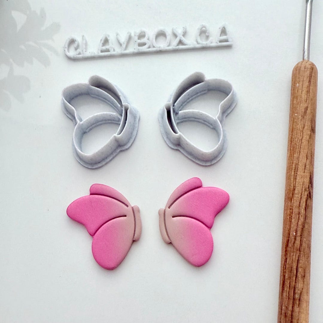 Butterfly Cutter Pair – Polymer Clay Cutters – Left & Right Set ...