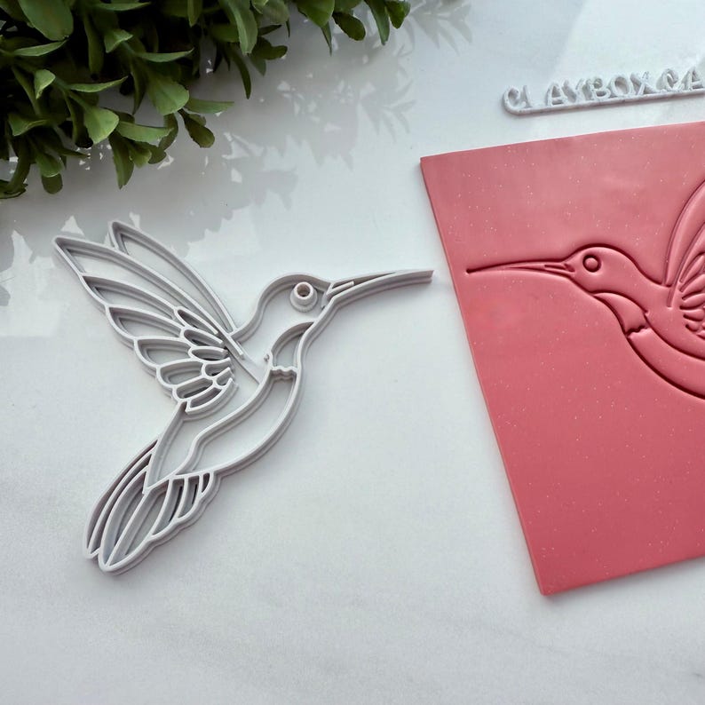Large Hummingbird Clay Stamp: Pottery & Polymer Clay Texture - Etsy