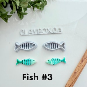 Fish Cutter Pair – 3D Printed Polymer Clay Cutters (6 Styles Available ...
