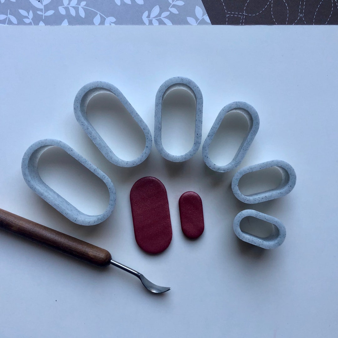 Long Capsule Shape Cutter Set Made for Use With Polymer Clay - Etsy