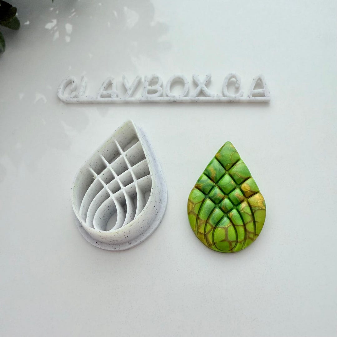Criss Cross Teardrop Cutter – Polymer Clay Tool – 3D Printed Cutter ...