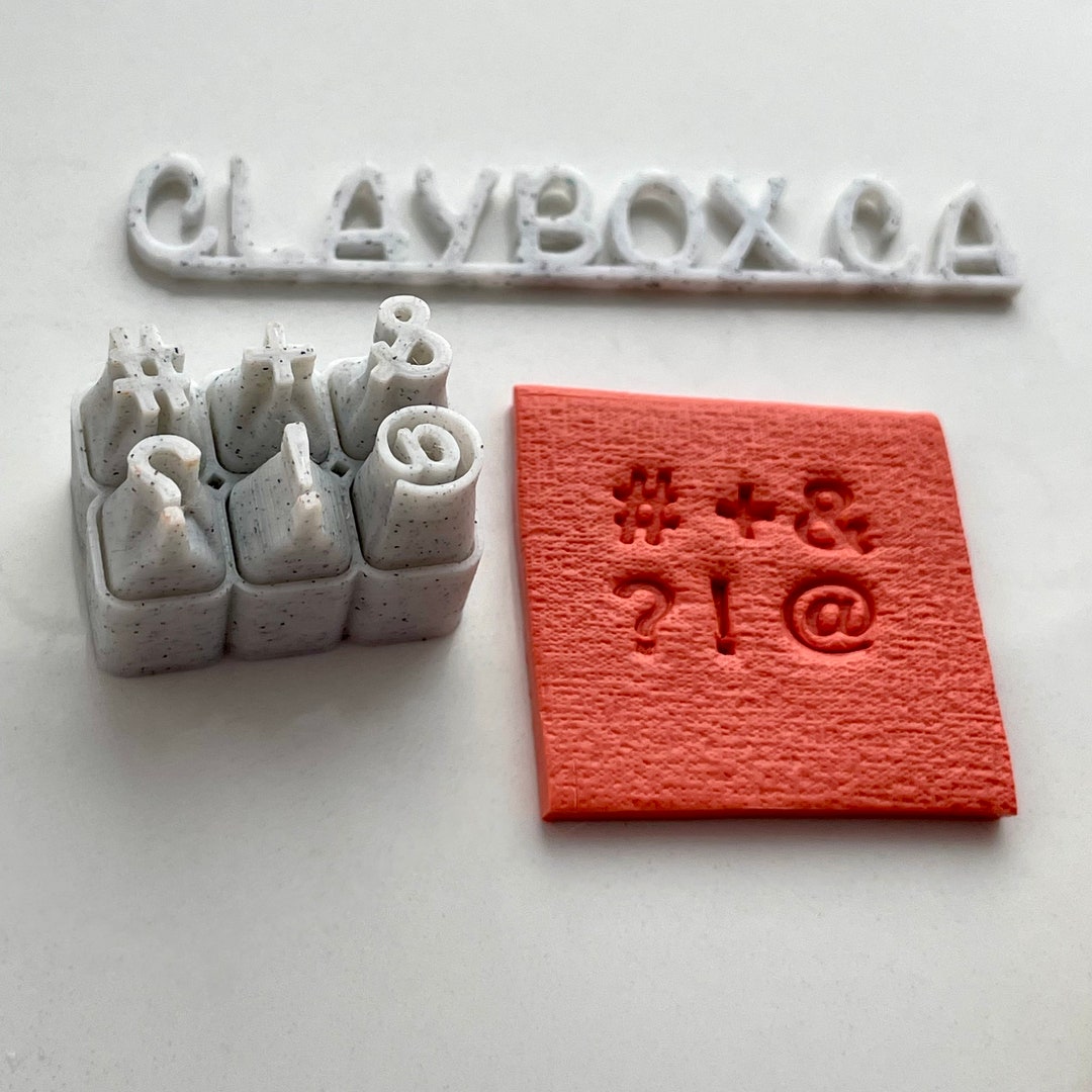Alphabet Special Characters Stamp Set - Etsy