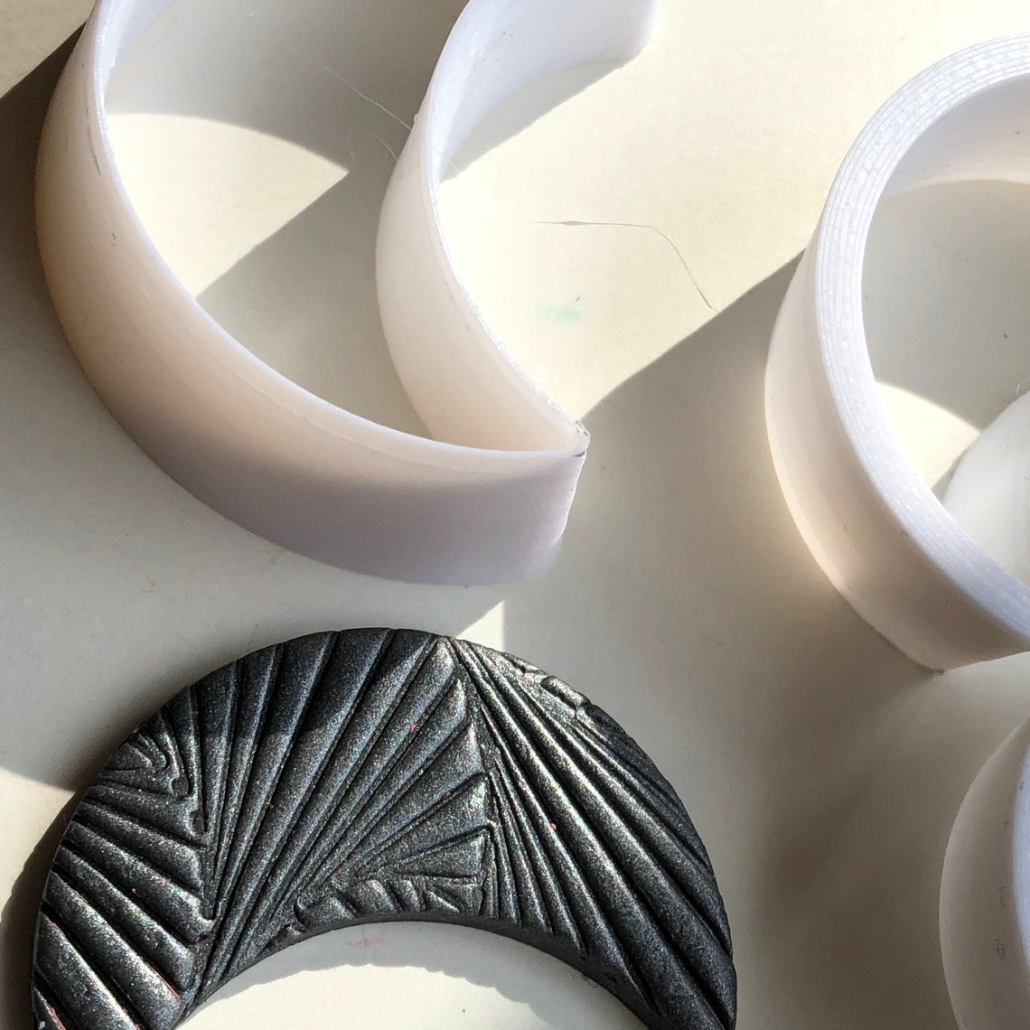 Moon Shape Cutter Set Made for Use With Polymer Clay | Etsy