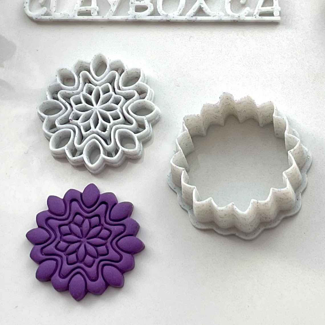 Mandala #6 Stamp With Matching Cutter - Made for Use With Polymer Clay ...