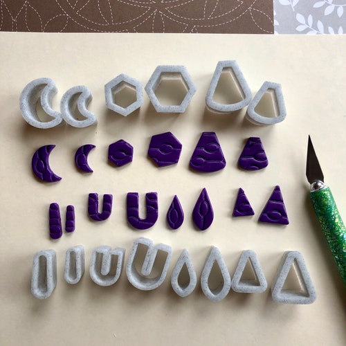 Fan Shaped Cutter Set Made for Use With Polymer Clay | Etsy