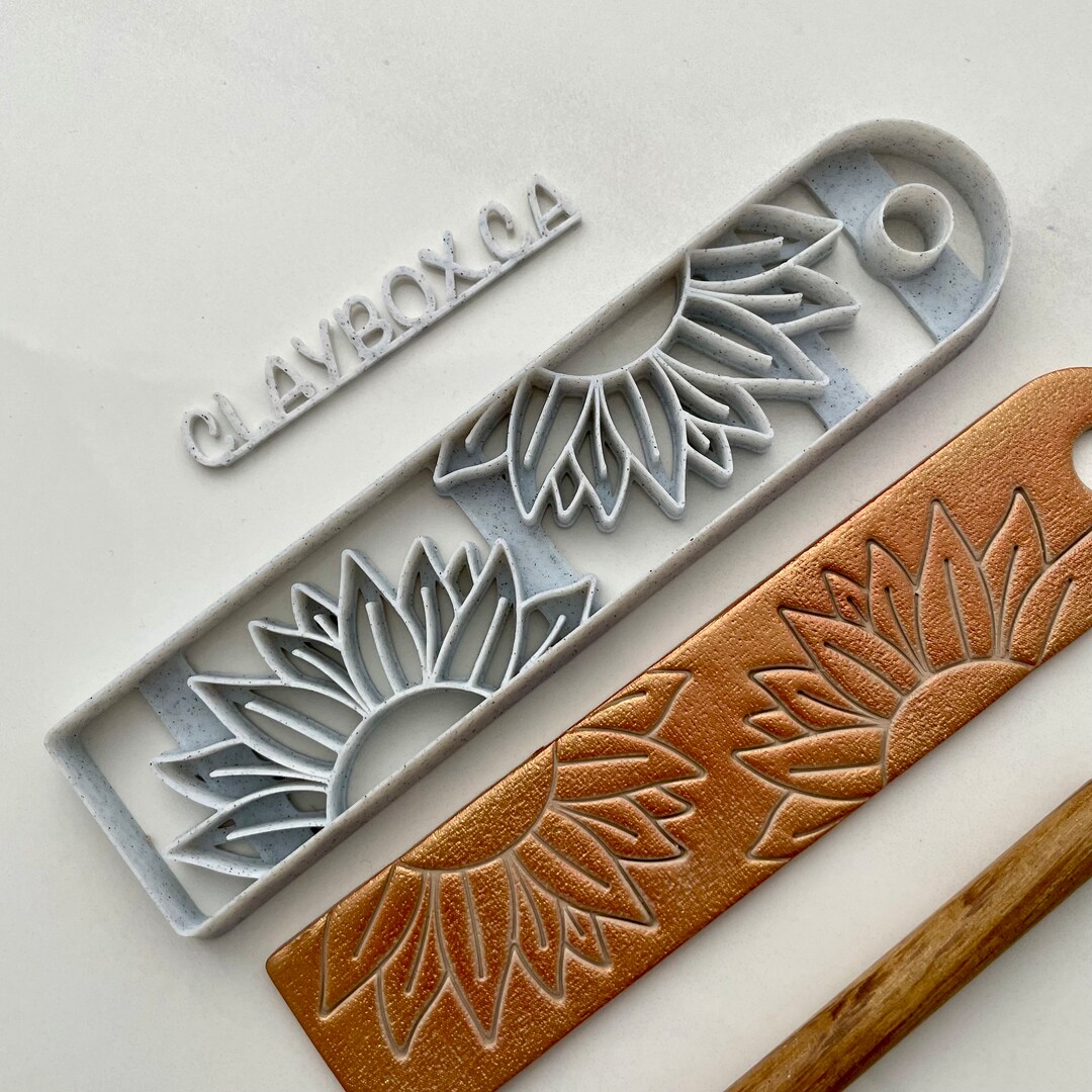 Sunflower Bookmark Cutter: 3D Printed Polymer Clay Floral Tool - Etsy