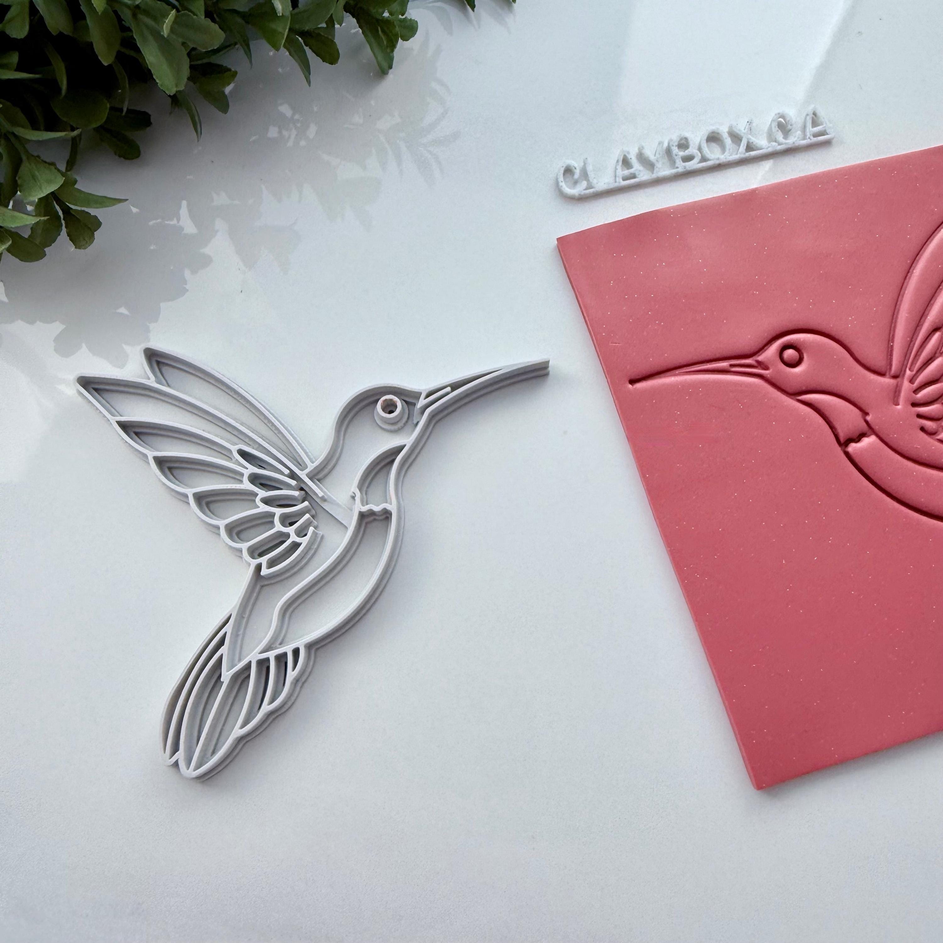 Large Hummingbird Clay Stamp: Pottery & Polymer Clay Texture - Etsy
