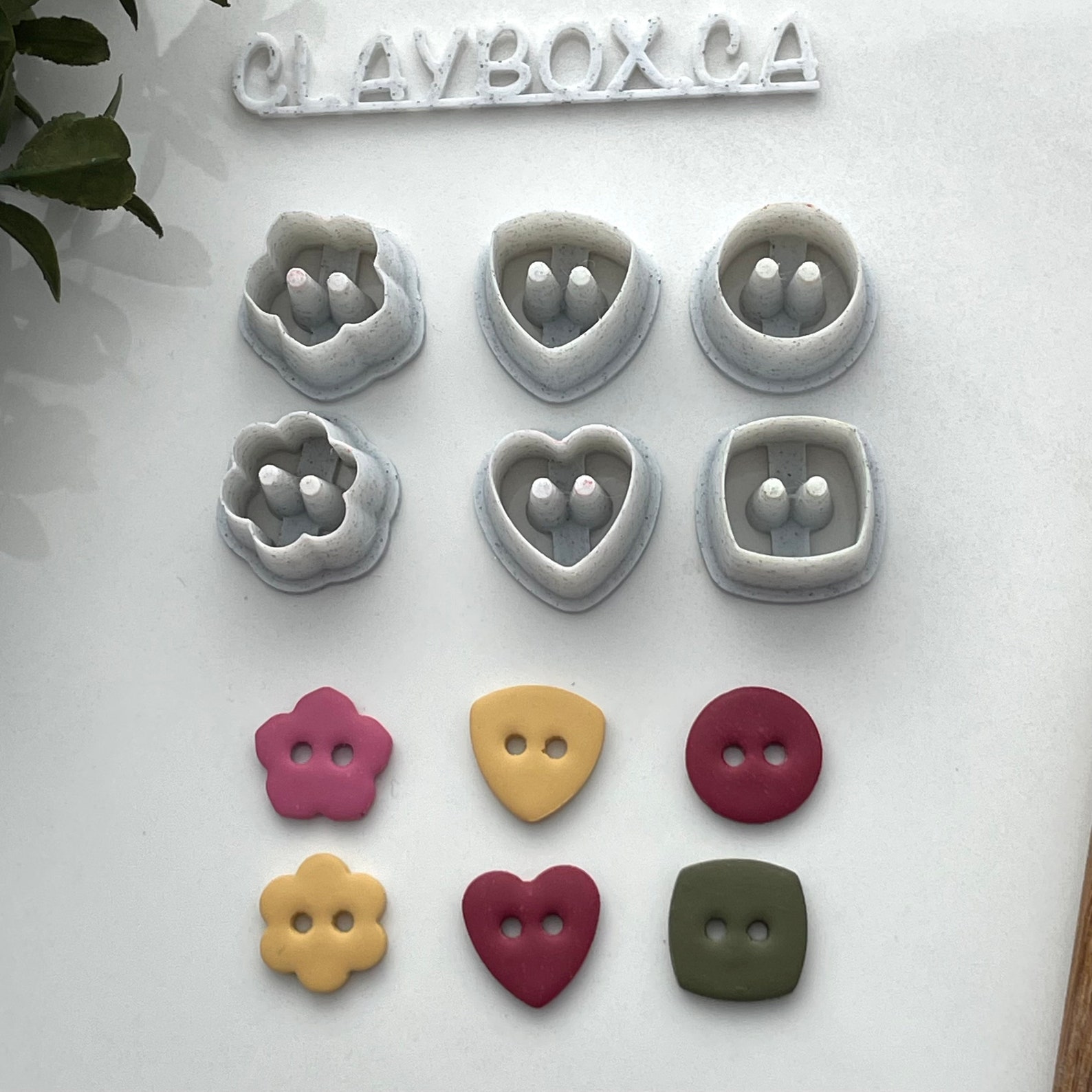 Small Button Cutters - Set of Six - Made for Use With Polymer Clay - Etsy