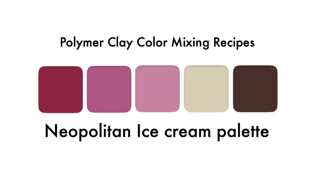 Neapolitan Ice Cream Color Recipes - Etsy