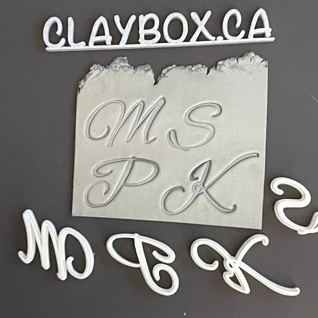 Large Letter Stamp Made for Use With Polymer Clay - Etsy