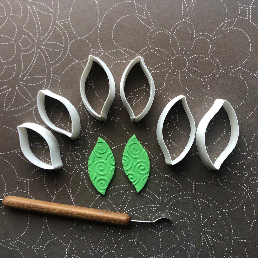 Wavy Leaf Shape Cutter Set - Made for Use With Polymer Clay - Etsy