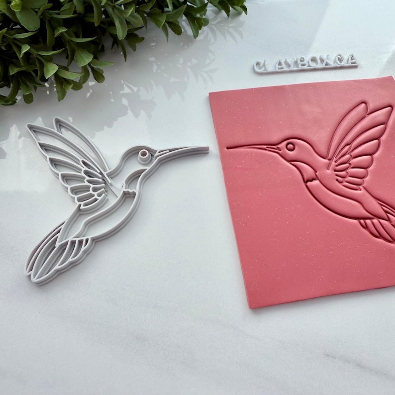 Large Hummingbird Clay Stamp: Pottery & Polymer Clay Texture - Etsy