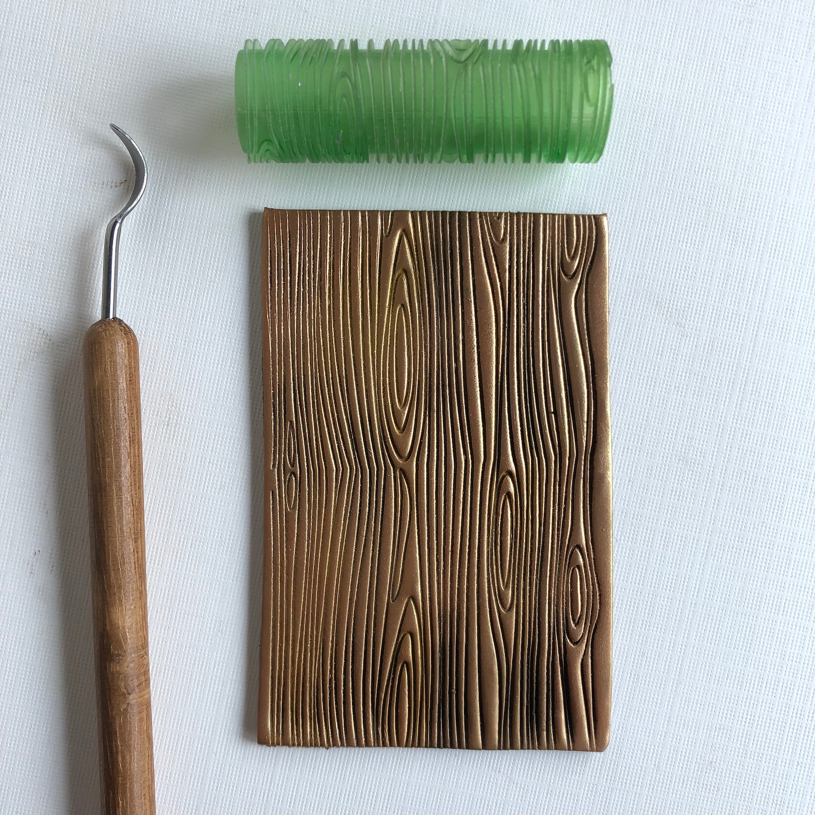 Wood Grain Roller - Made for Use With Polymer Clay - Etsy
