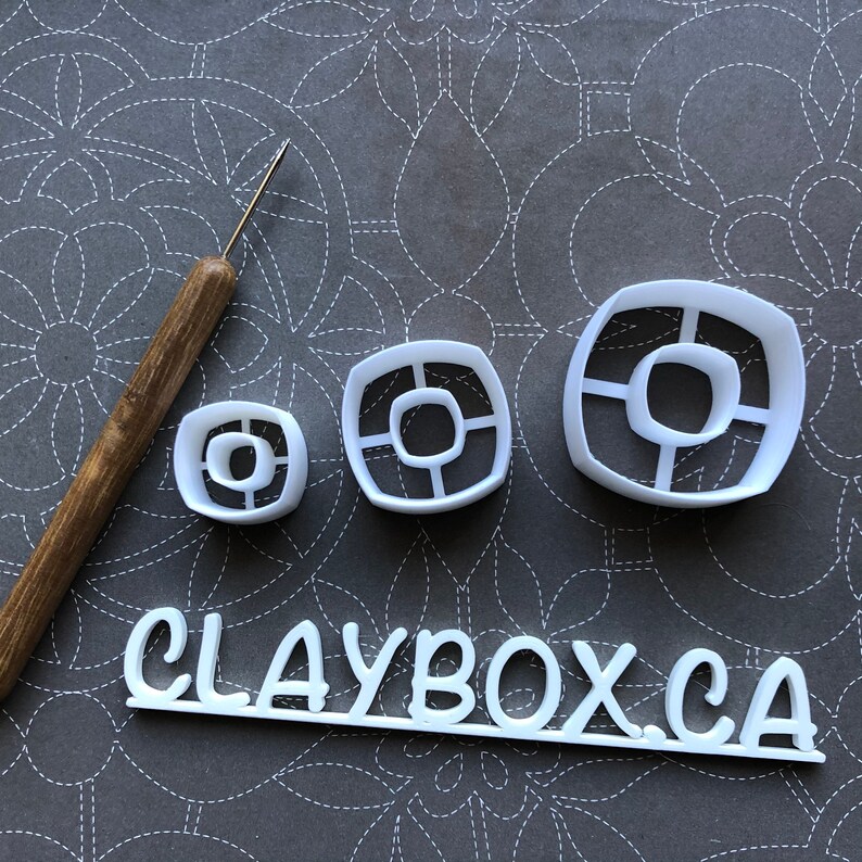 Curved Square Donut Cutter Made for Use With Polymer Clay - Etsy