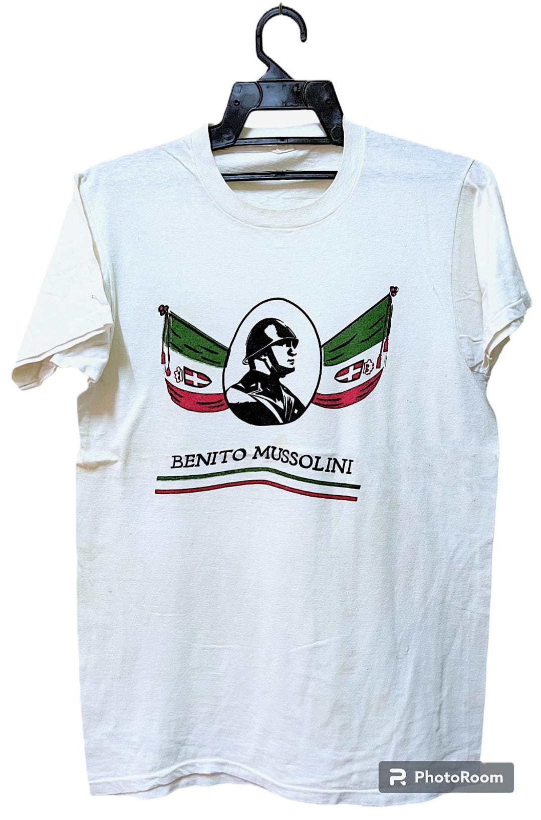 Vintage 80s BENITO MUSSOLINI T Shirt Facism Socialist - Etsy
