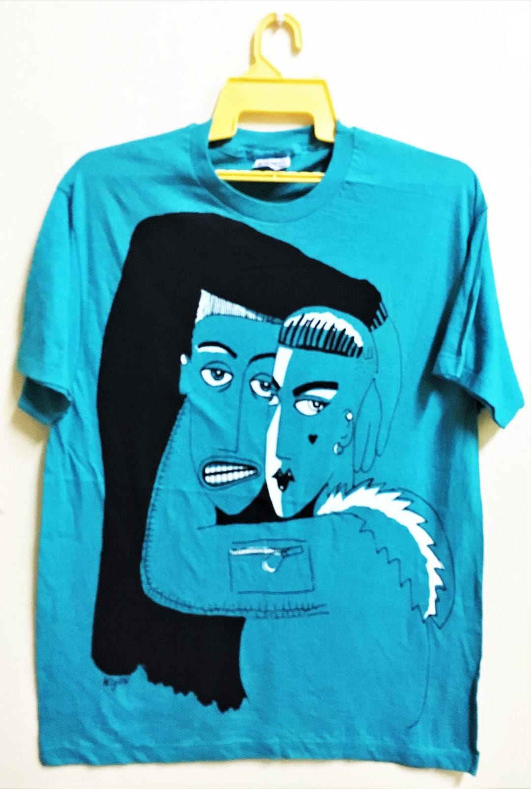 Vintage 80s CLONES MARK WIGAN Punk Rock Pop Art T Shirt - Etsy