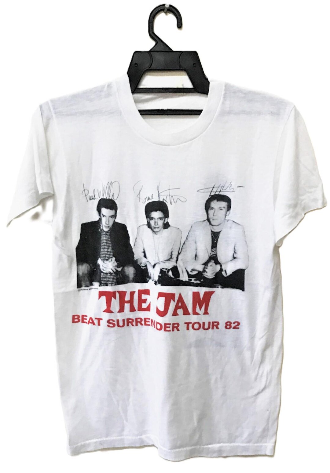 Vintage 80s 1981 THE JAM Beat Surrender Punk Rock Tour Concert T Shirt ...