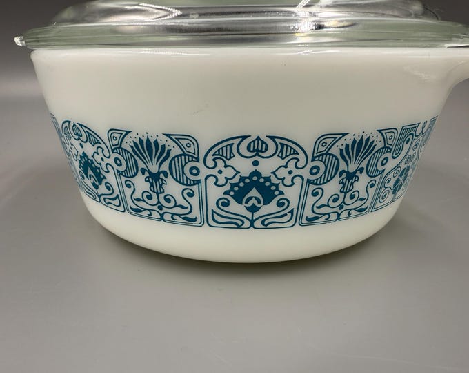 Pyrex / Vintage Pyrex / Pyrex Horizon Blue Casserole Dish With Lid 472 ...