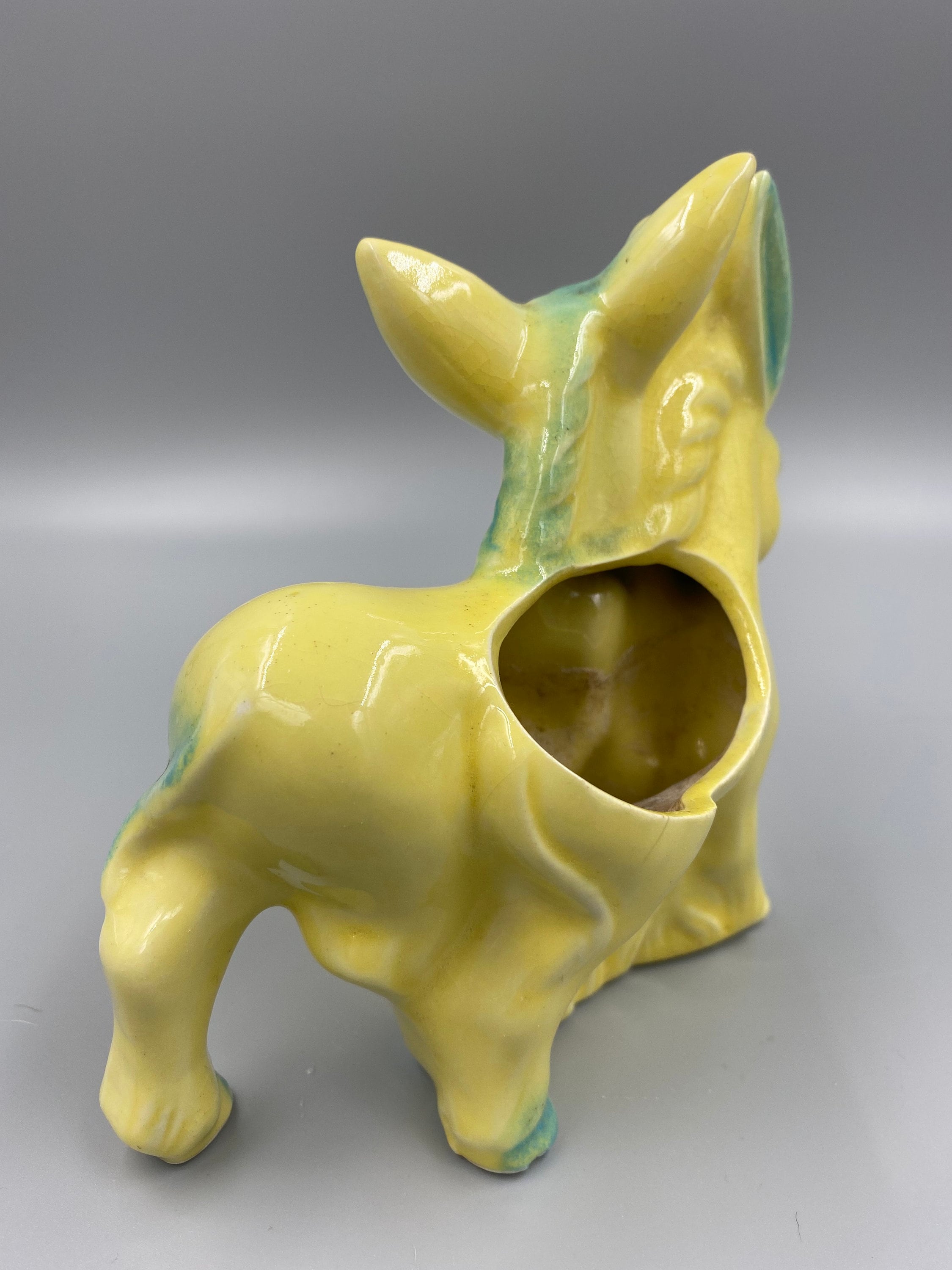 Planter / Mid Century Pottery Planter / Vintage Pottery Donkey - Etsy