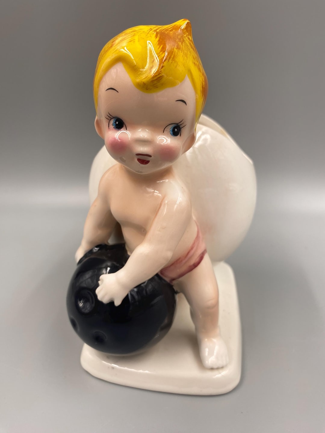 Napco / Vintage Napco / Napco Planter Baby With Bowling Ball / Napco ...