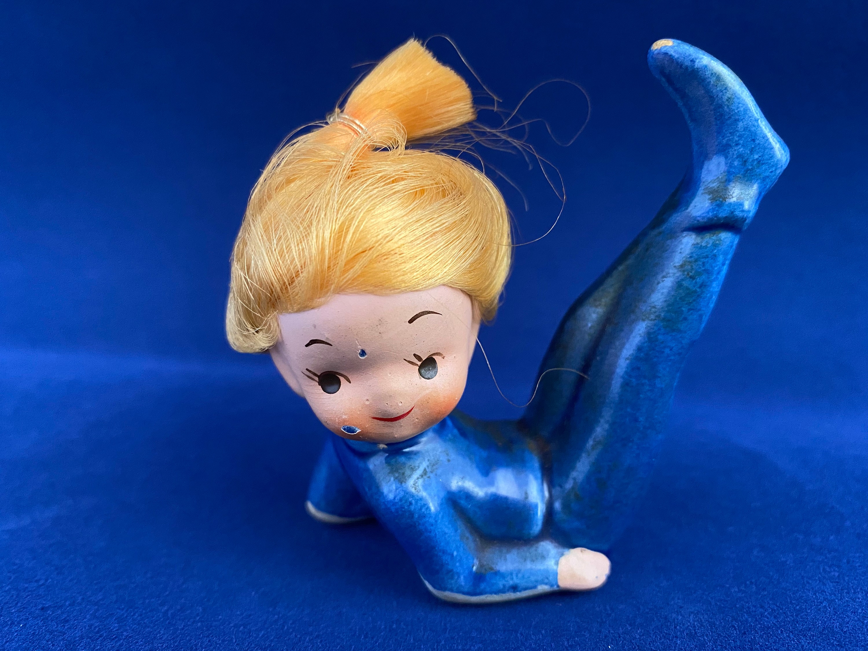 Pixie Elf / NAPCO Figurine / Red Hair Ceramic Figurine / - Etsy Hong Kong