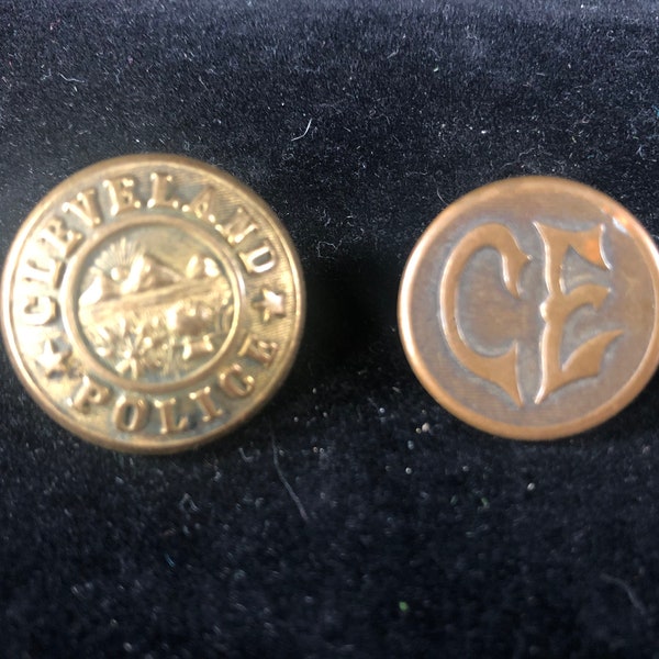 Brass Police Uniform Button - Etsy