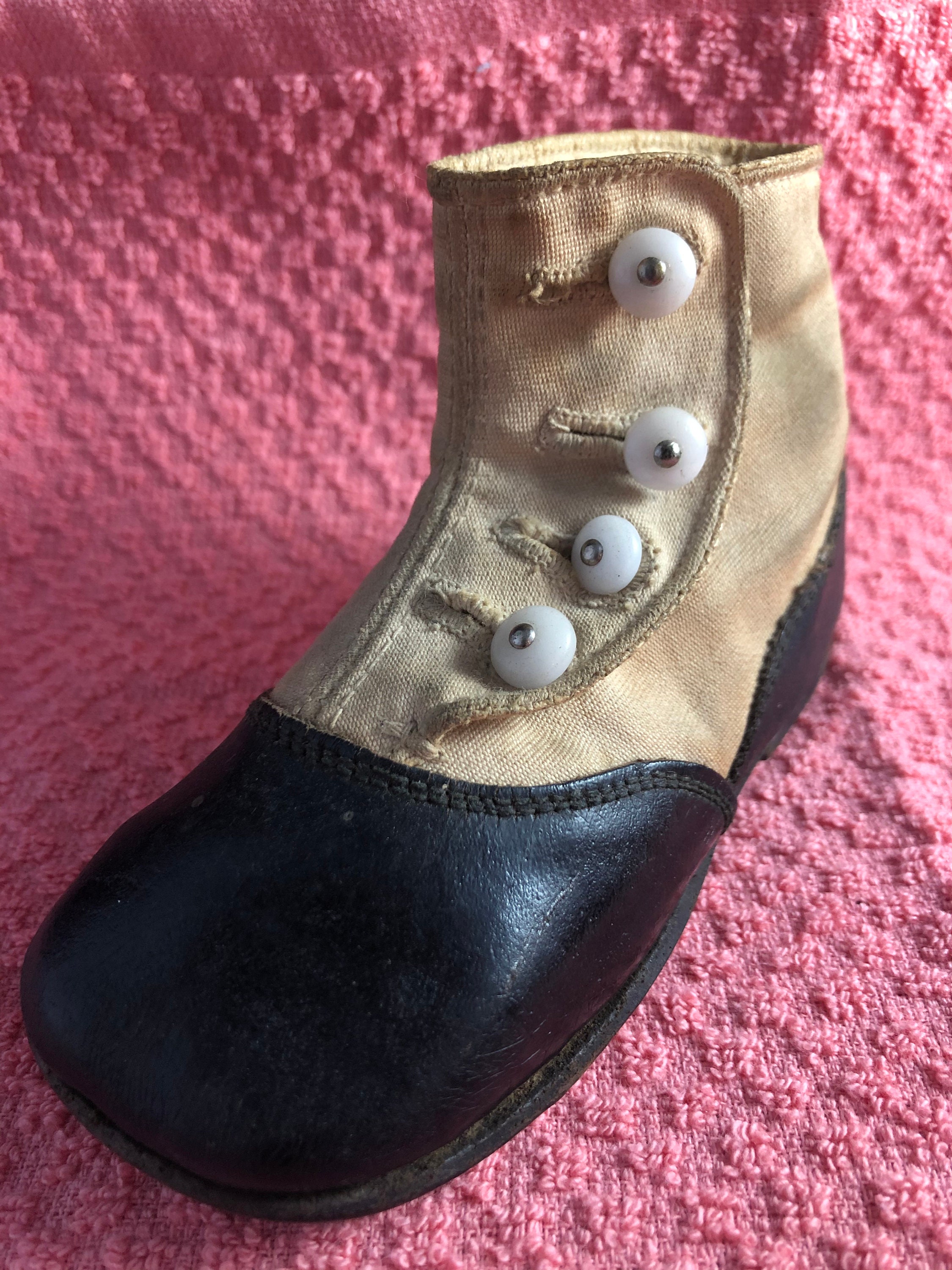 Patent Leather Shoe / Button up shoe / Leather with white | Etsy