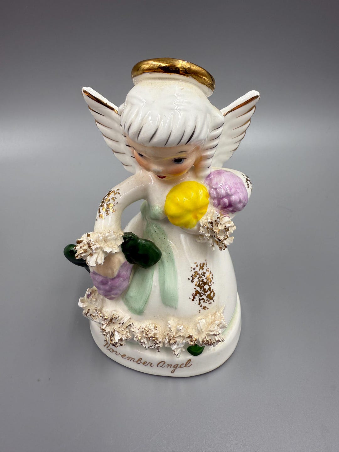 Napco / Vintage Napco / Napco November Angel Figurine With Spaghetti ...