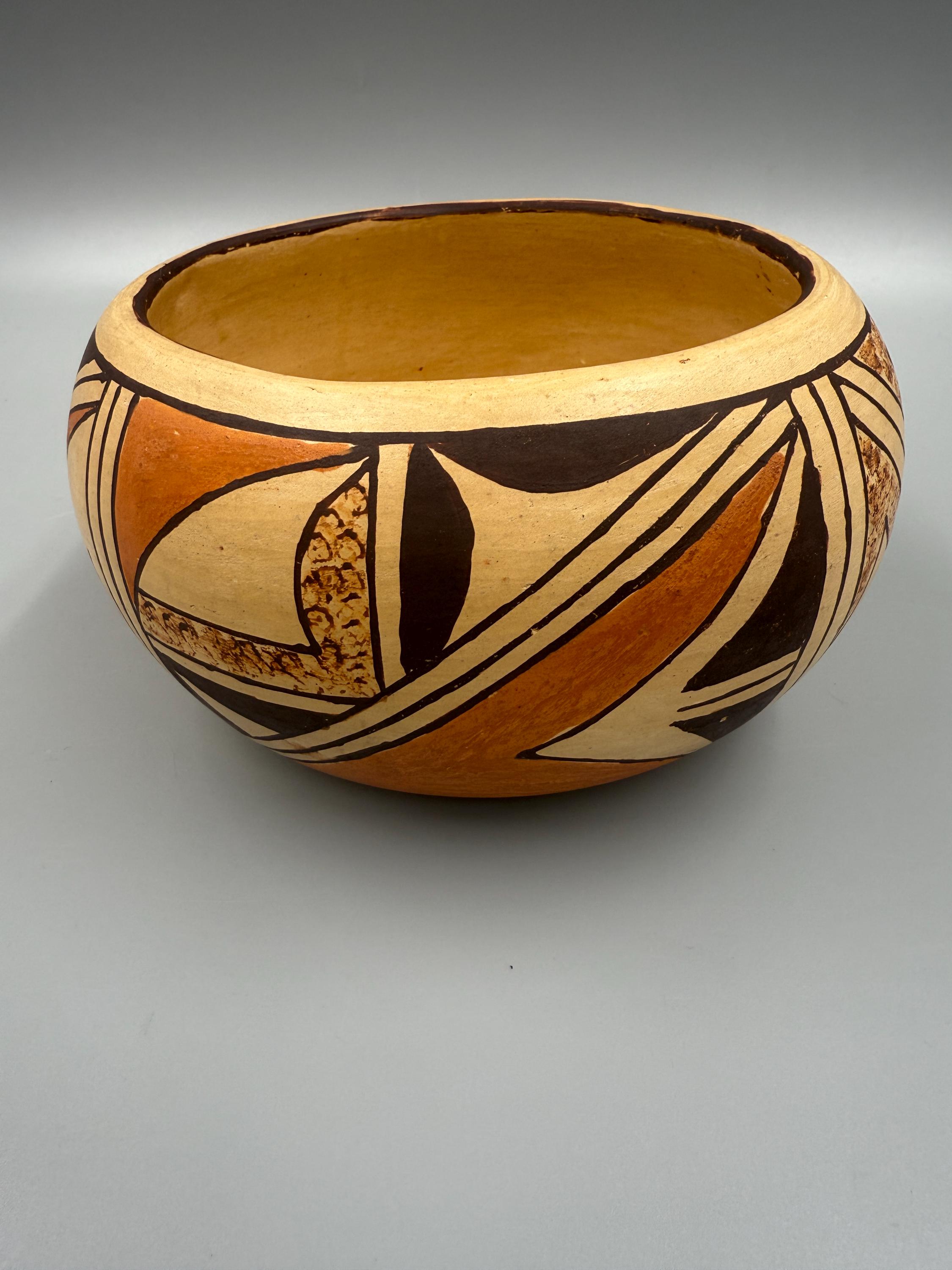 Signed Hopi Pottery Bowl Kathleen Collateta Sandia Native American Tewa ...