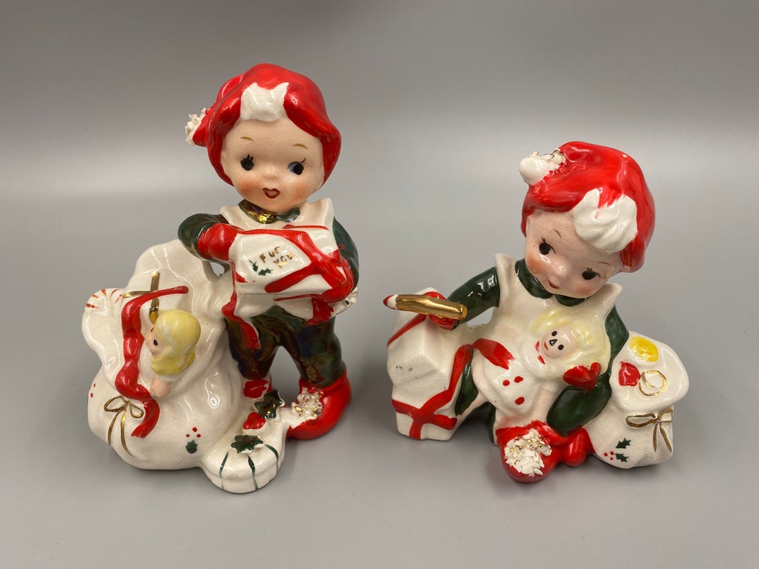 Lefton / Vintage Lefton / Christmas / Vintage Christmas / Lefton Pair ...