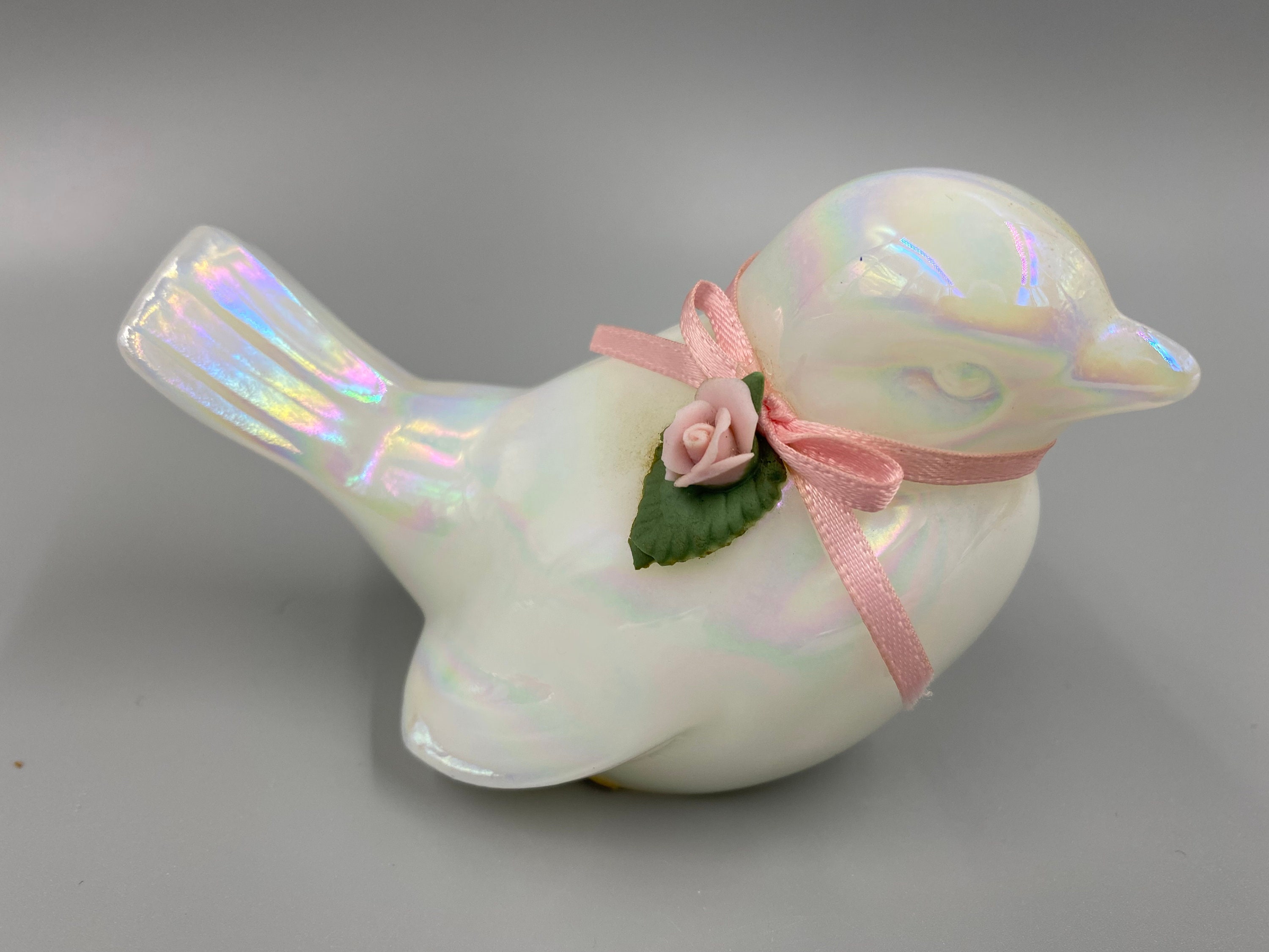Fenton / Fenton Bird / Vintage Fenton / Fenton Iridescent Bird - Etsy
