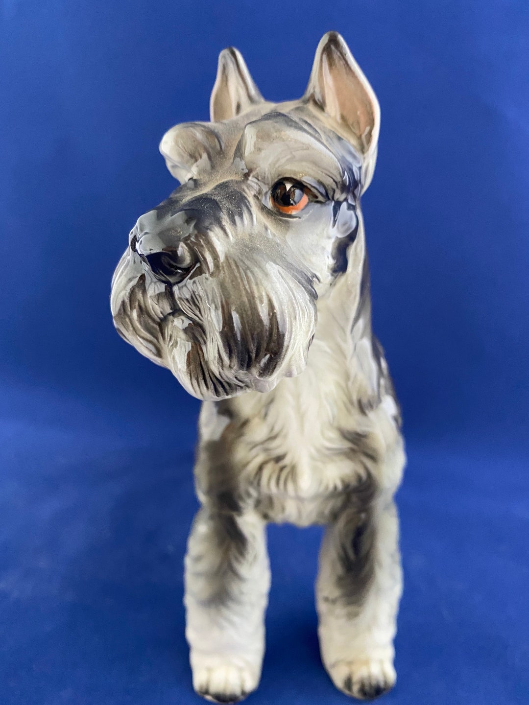 Schnauzer Figurine / Shafford Dog Statue / Vintage Japan Shafford ...