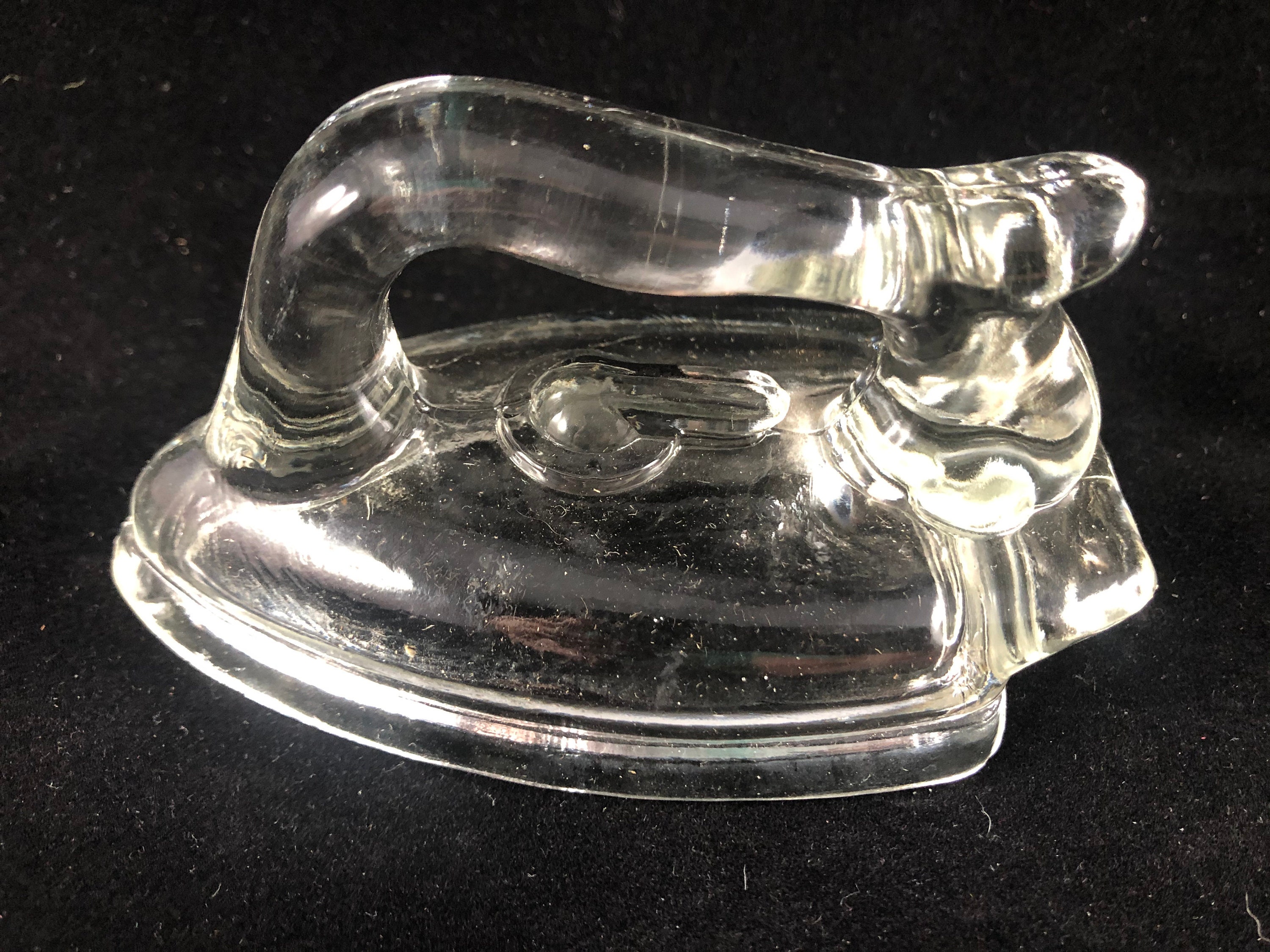 Glass Candy Container / Clothing Iron Candy Container / - Etsy