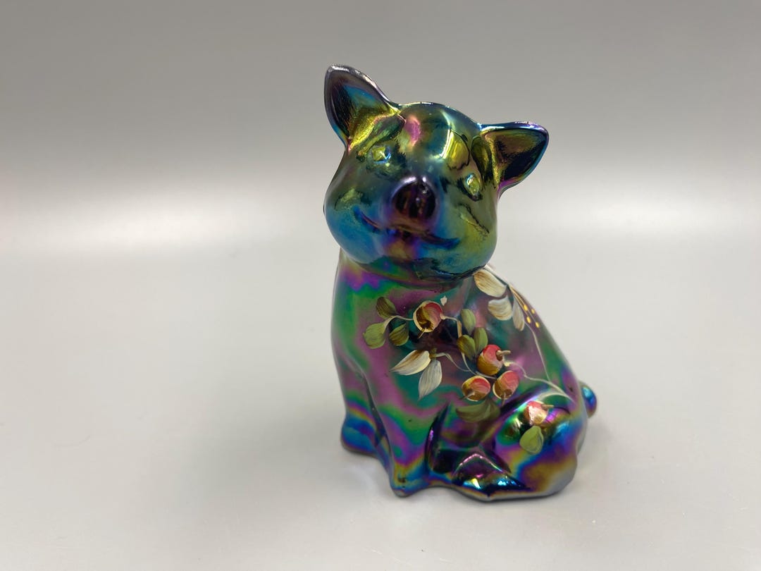 Fenton / Vintage Fenton / Fenton Art Glass Plum Carnival Iridescent ...