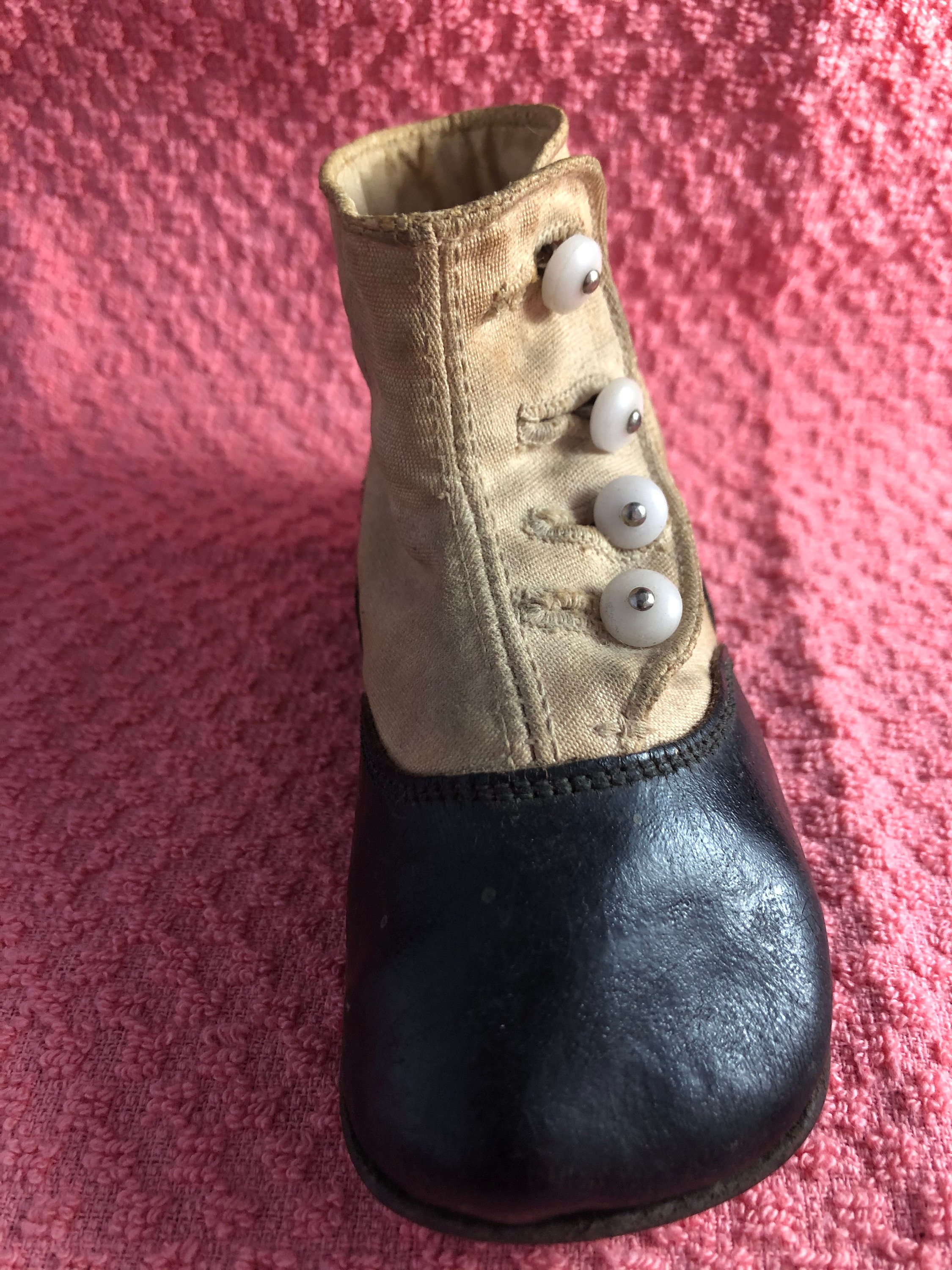 Patent Leather Shoe / Button up Shoe / Leather With White - Etsy