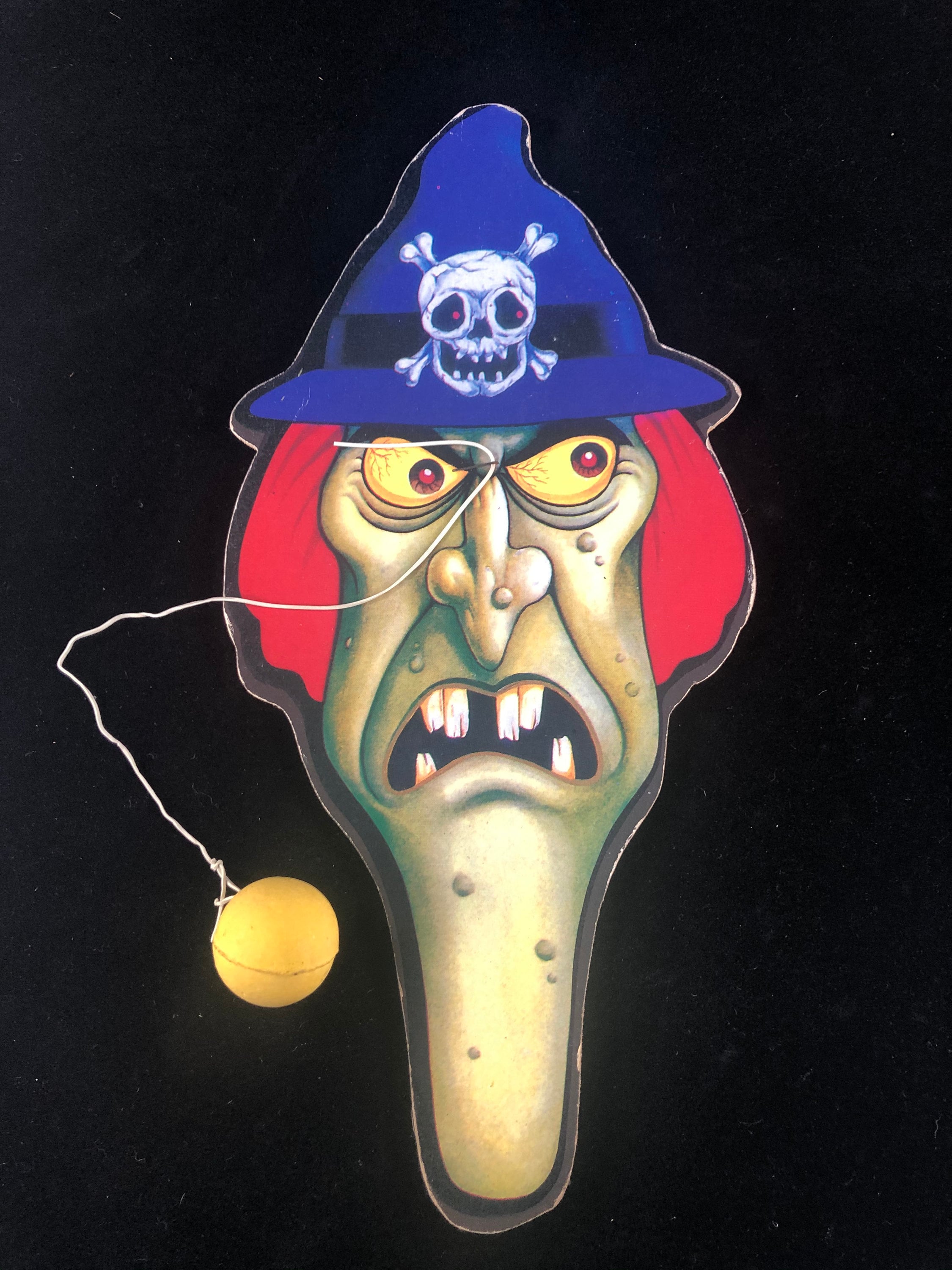 Paddle Ball / Halloween Game / Pirate Face / Wood Paddle Ball | Etsy