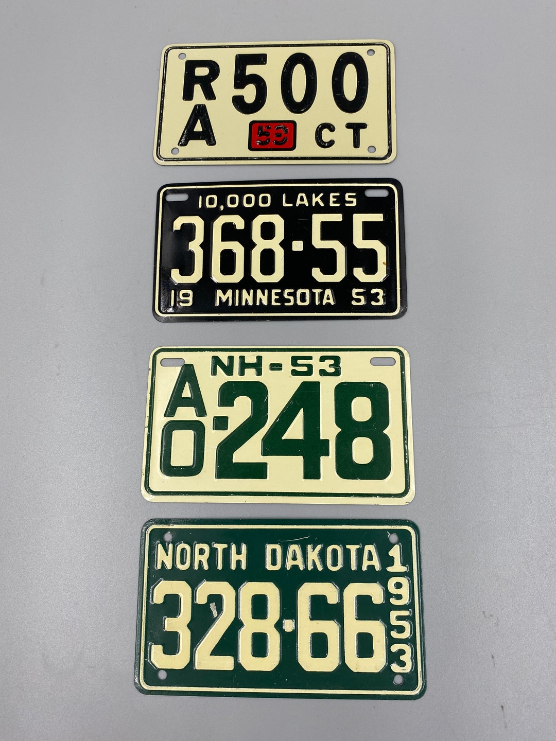 Bicycle Plates / Wheaties License Plates / 1950s General Mills ...