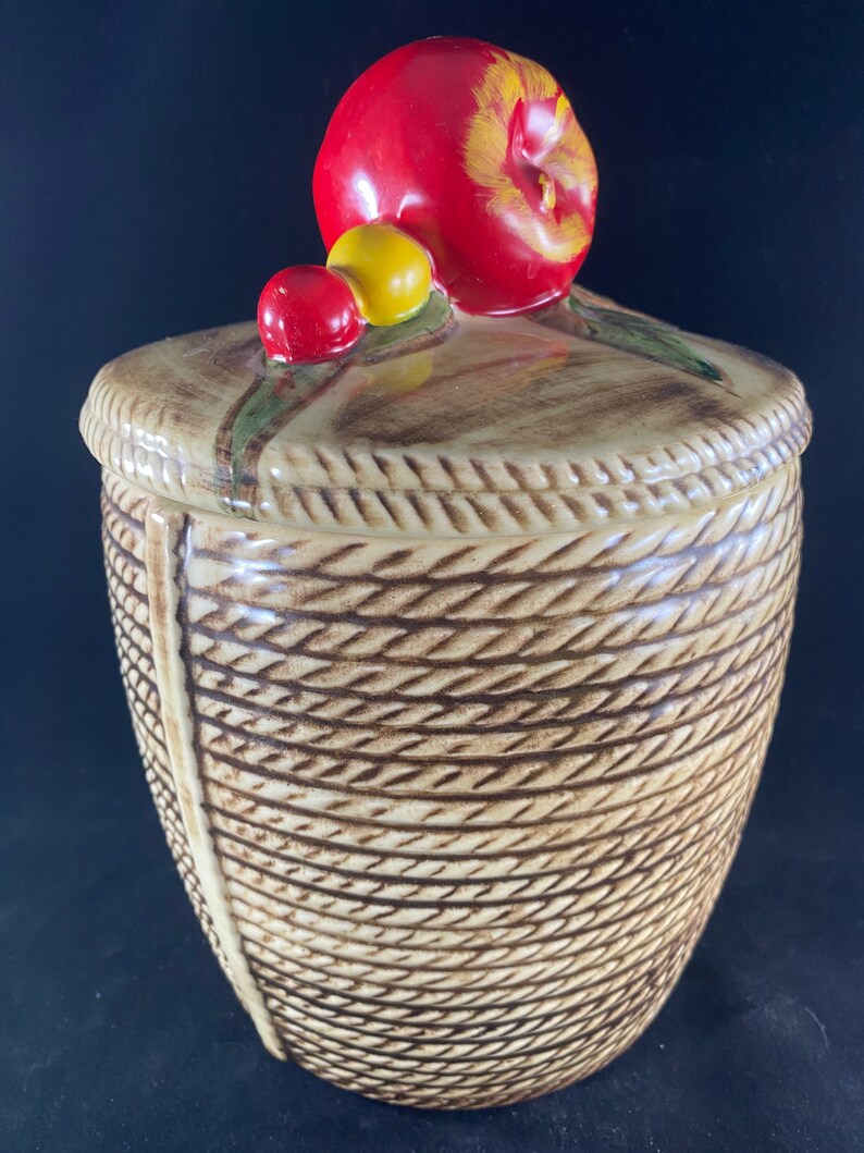 Mccoy Cookie Jar / Vintage Mccoy / Cookie Jar Forbidden Fruit - Etsy