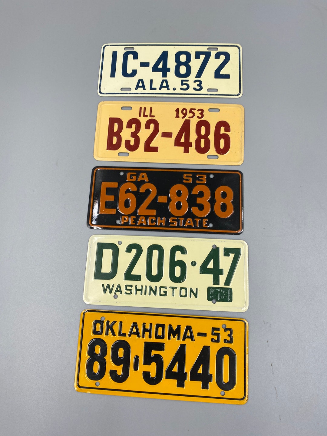 Bicycle Plates / Wheaties License Plates / 1950s General Mills ...