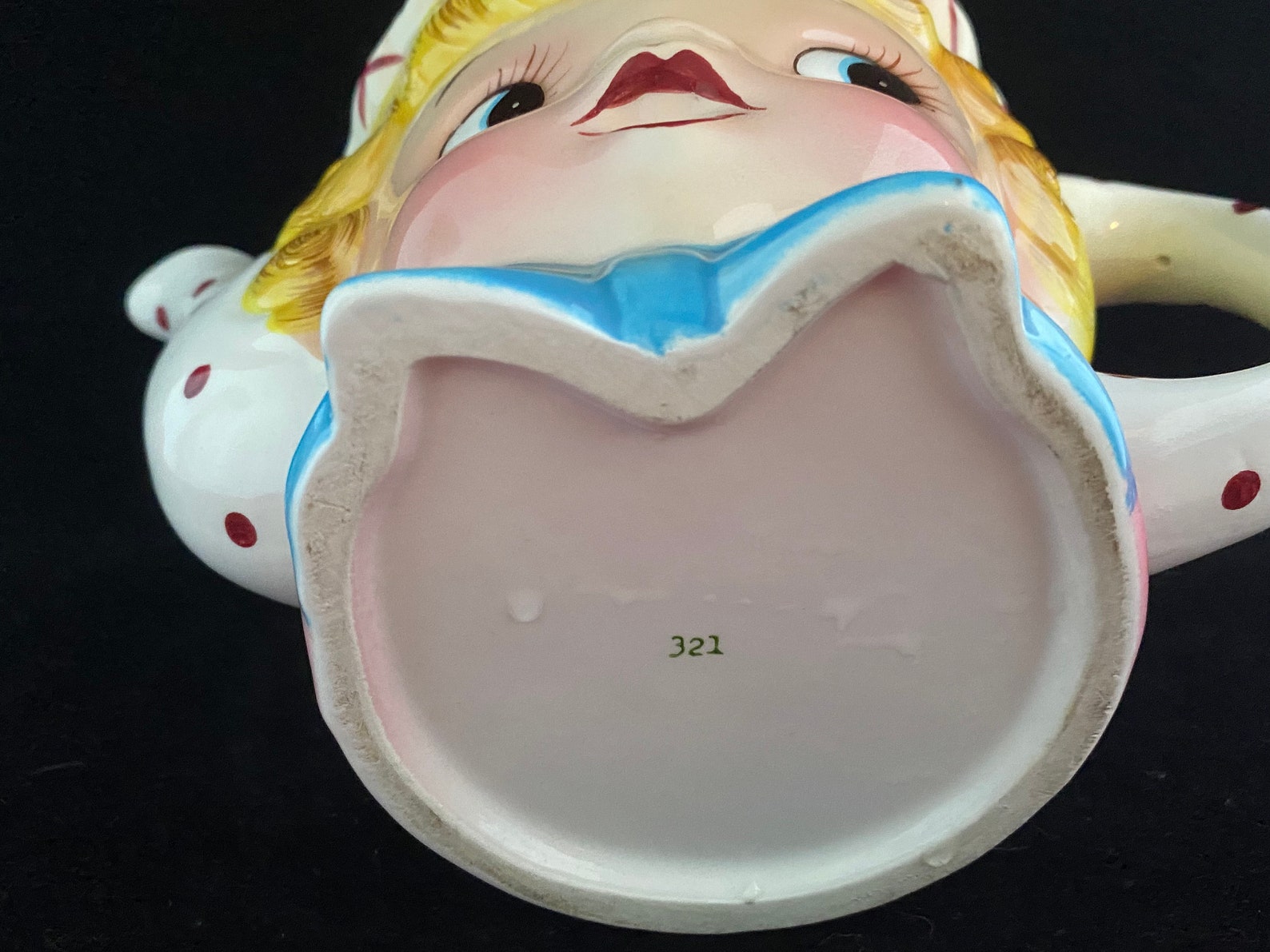 Lefton / Vintage Lefton / 1950s Lefton Miss Dainty 321 Teapot 4 Cup ...