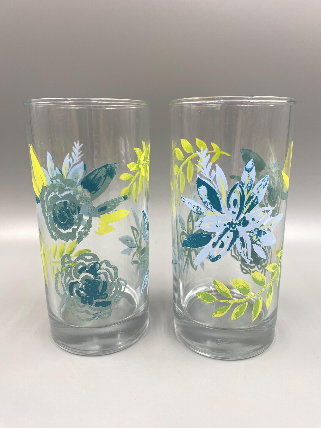 Libbey / Vintage Libbey Crisa Drinking Glass Tumblers Set 2 / Libbey ...