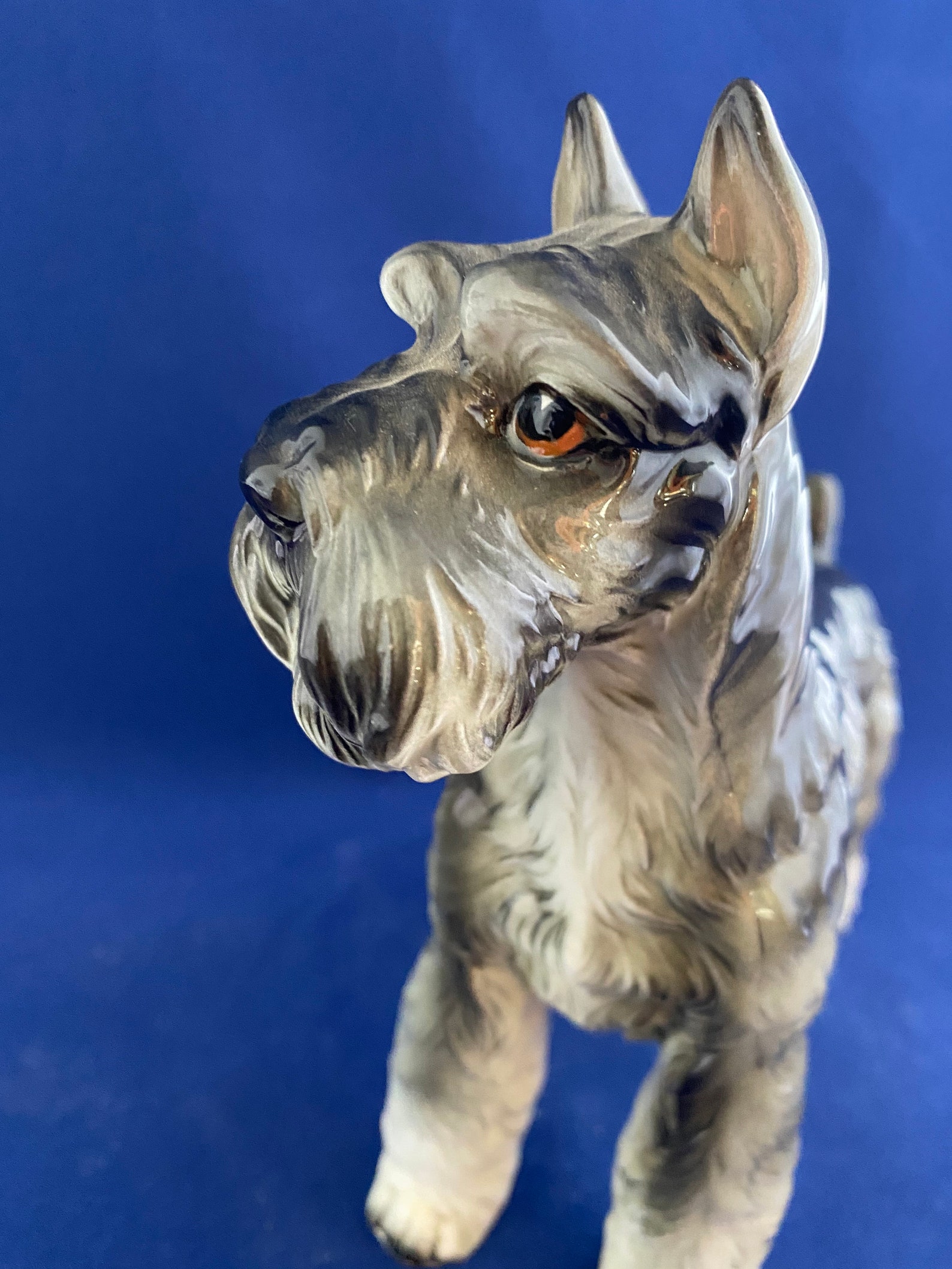 Schnauzer Figurine / Shafford Dog Statue / Vintage Japan | Etsy