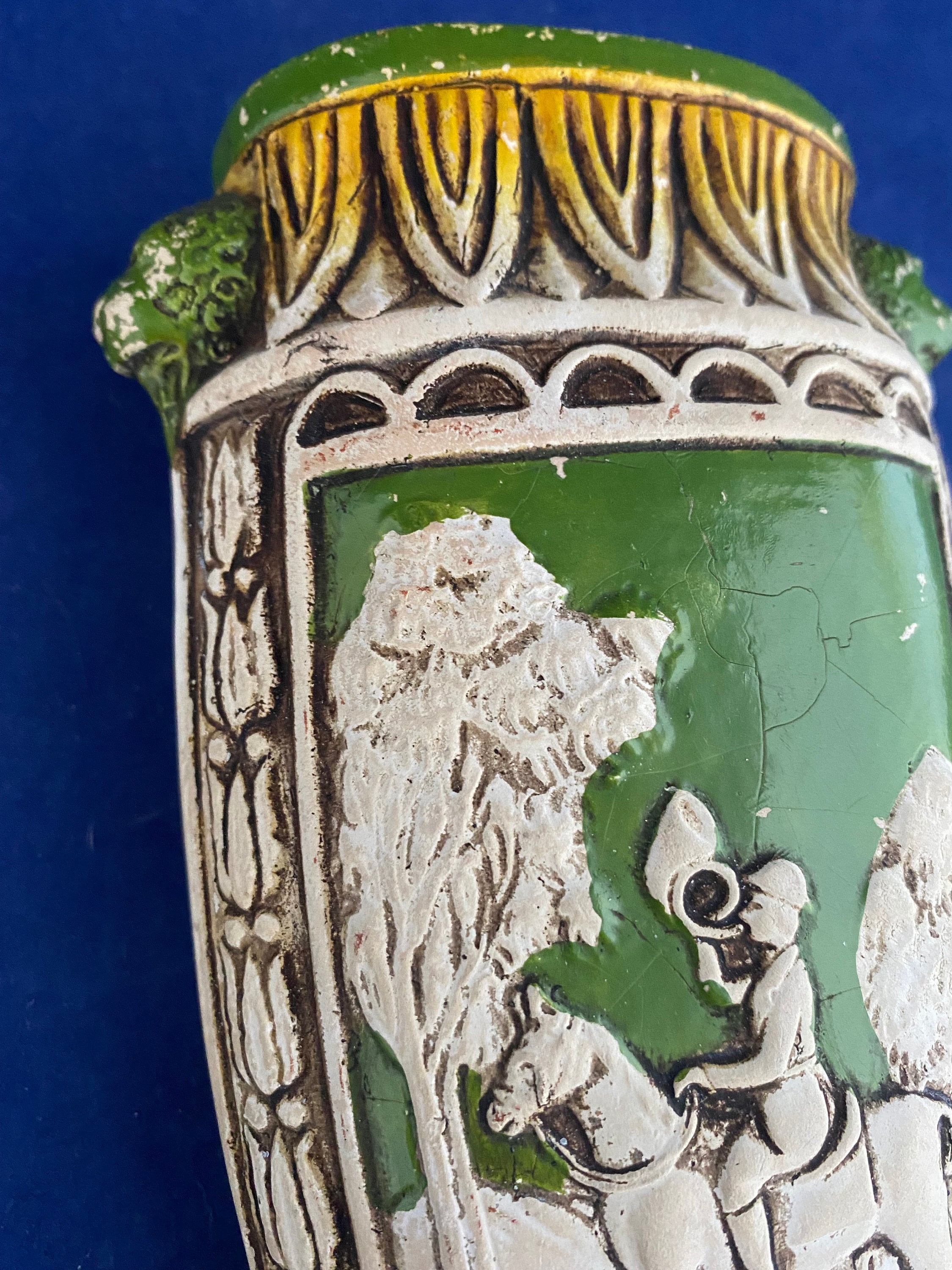 Wall Pocket / Vintage Art Pottery / Terra Cotta / Fox Hunt | Etsy