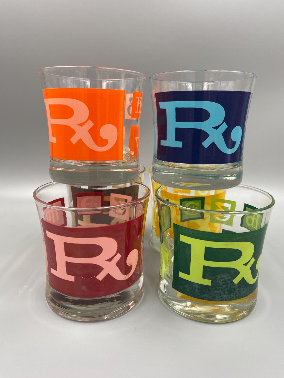 Cocktail Glasses / Mid Century / RX Old-fashioned Mid Century Cocktail ...