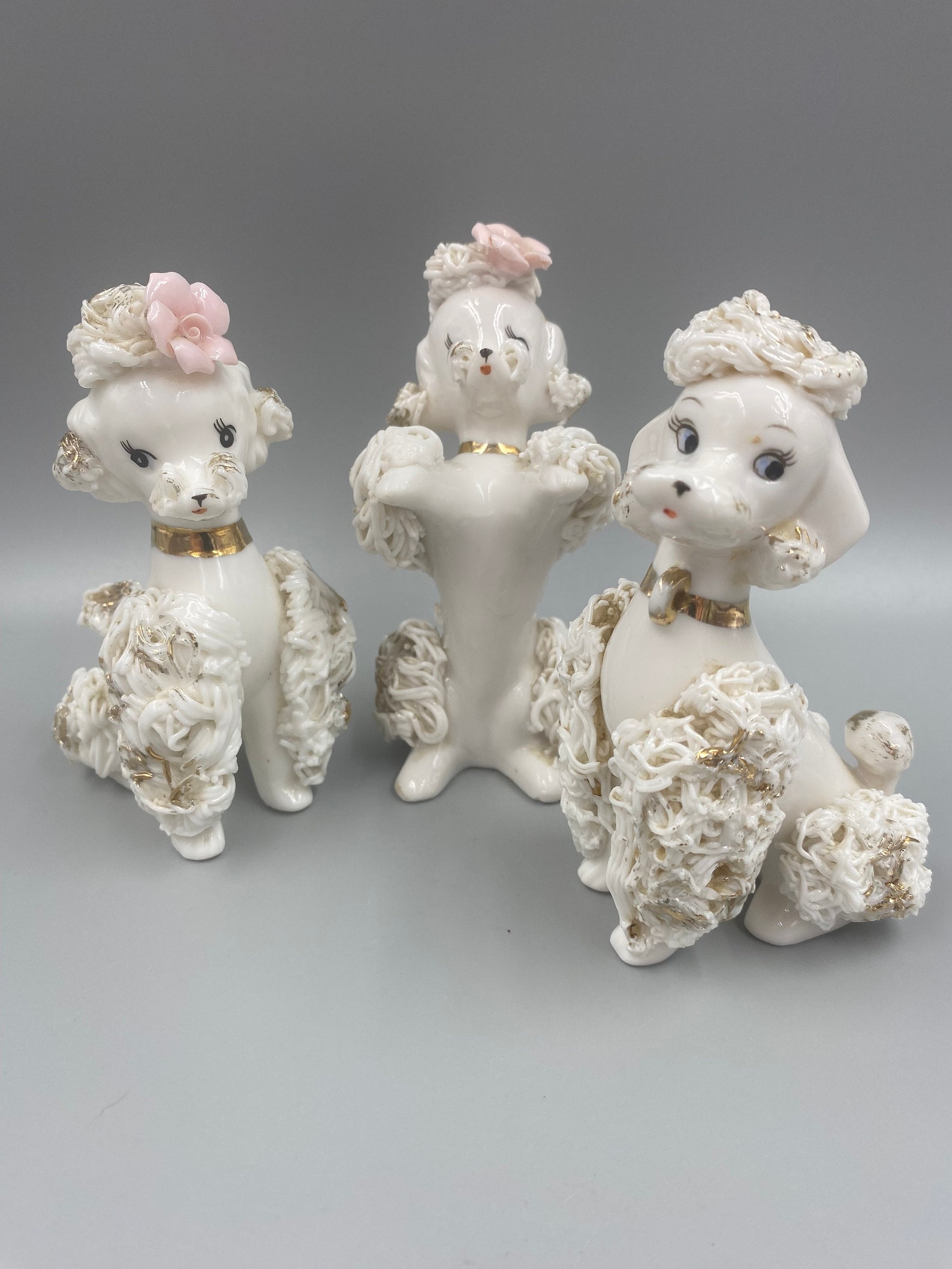 Poodle / Vintage Poodle / Mid Century Poodle With Spaghetti Trim ...